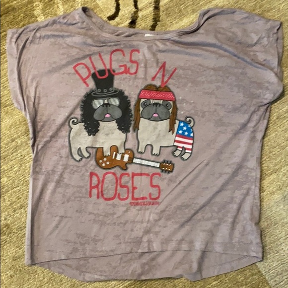 David & Goliath | Tops | David Goliath Pugs N Roses Hilo Shirt | Poshmark